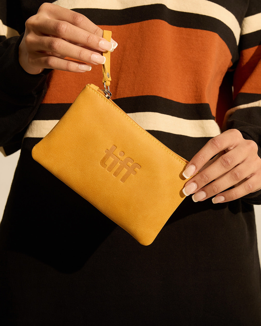 TIFF x Roots Medium Zip Pouch – TIFF Shop