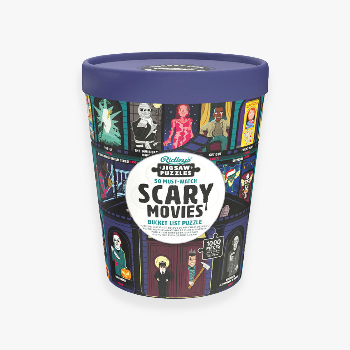 50 Must-Watch Scary Movies Bucket List 1000-Piece Puzzle – TIFF Shop